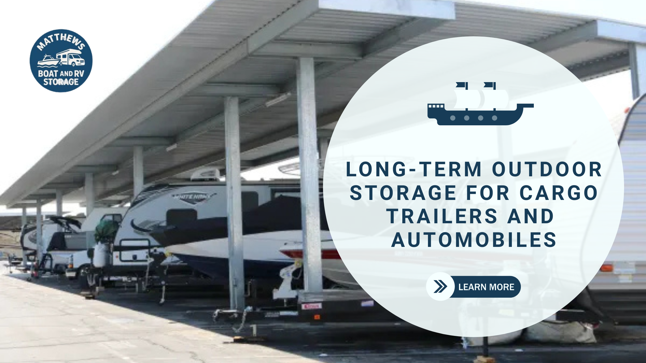 Long-Term Outdoor Storage for Cargo Trailers and Automobiles